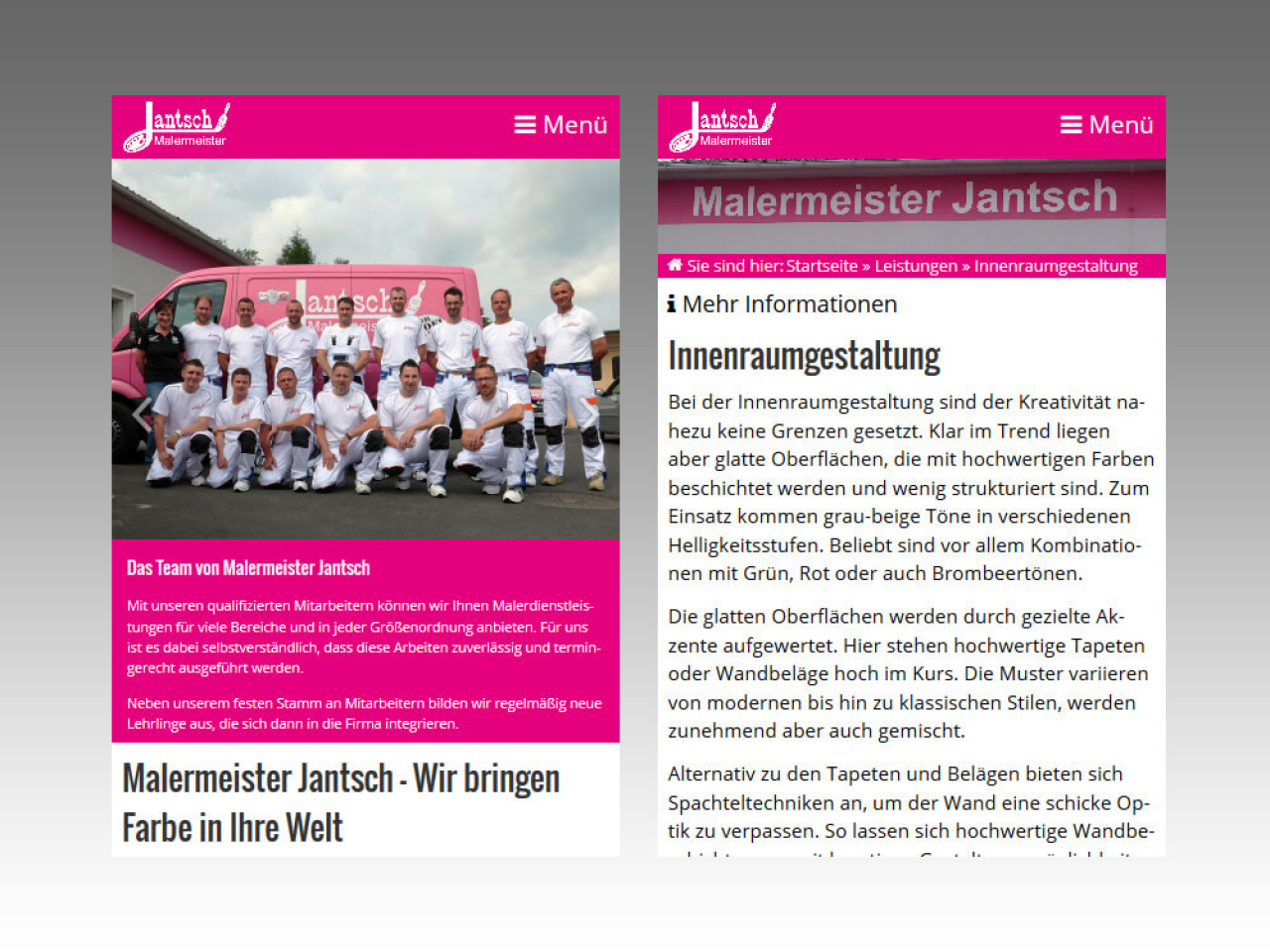 Malermeister Jantsch - klinger.MEDIA